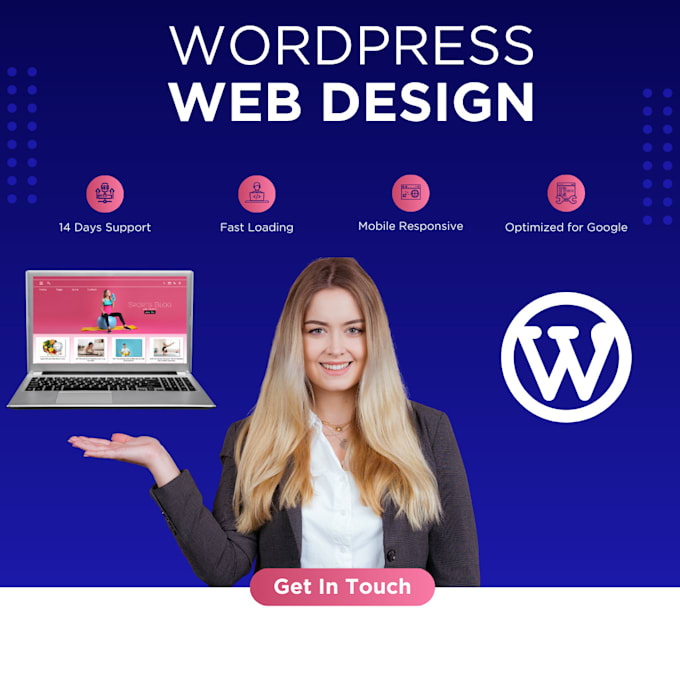 Design your wordpress website by Web4you_ch | Fiverr