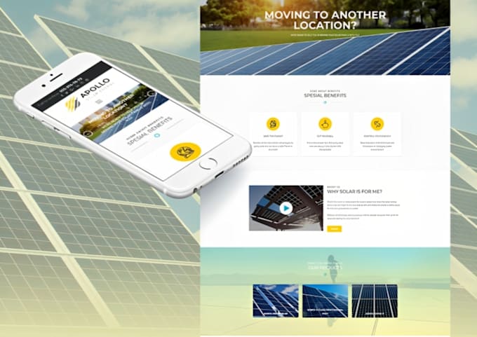 Design solar leads page solar website to generate solar leads funnel by ...
