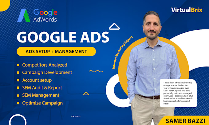 Build your google ads account by Virtualbrix | Fiverr
