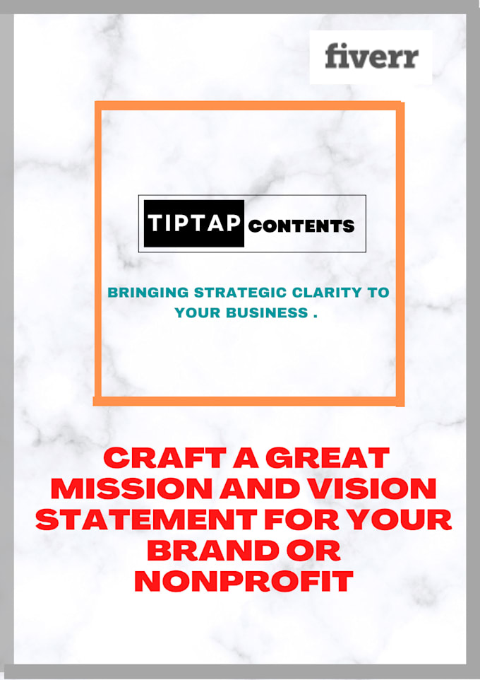 Write a mission and vision statement for your brand or nonprofit by ...