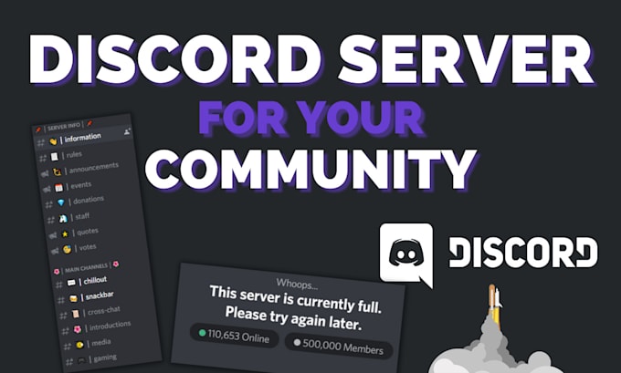 Setup a top discord server for your community by Nachopum | Fiverr