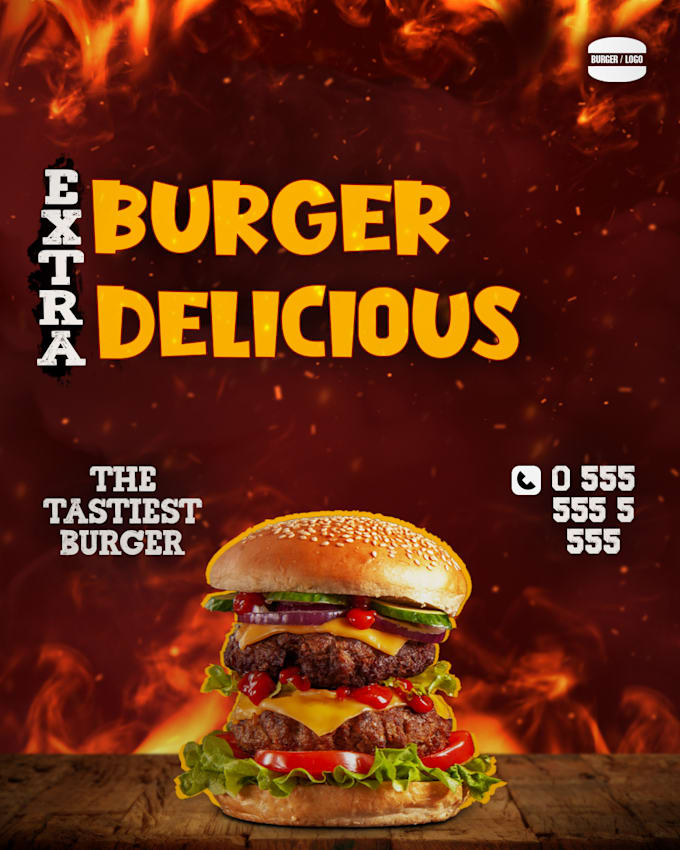 Make creative burger designs for your social media account by Koopiee ...