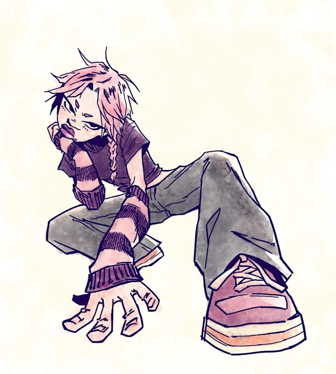 Draw beautiful grunge comic style illustration limited time by ...