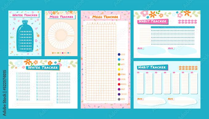 Design calendar planner, journal, trackers, checklists by Somayamoumni ...