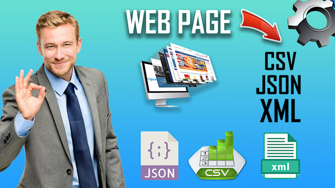 Web Scrap Data Into Csv Json Xml Format By Syedathar101 Fiverr 5459