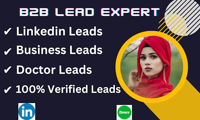Provide b2b lead generation for any industry by Leadexpert_dola | Fiverr