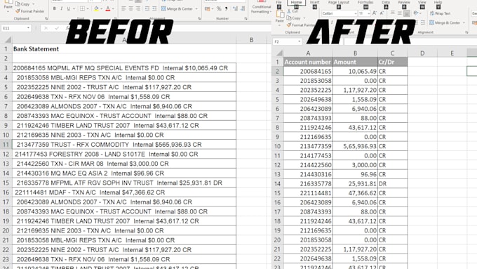 Do ms excel data cleaning sorting by Abhishek997 | Fiverr