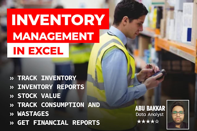 Create custom inventory management system in excel by Iabubakkar | Fiverr
