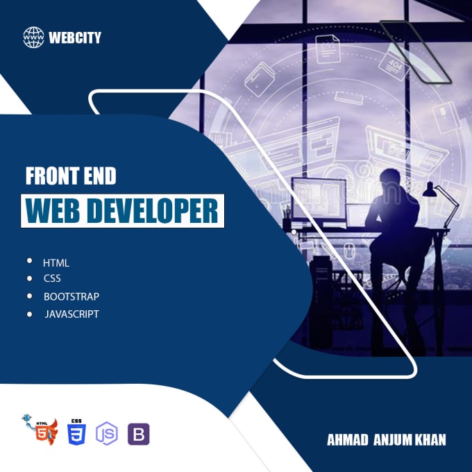 Be Front End Web Developer Using Html Css Bootstrap React Js And Javascript By