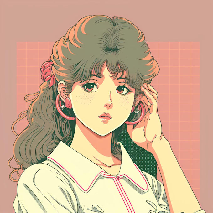 Create a female retro anime character for you by Takoto91 | Fiverr