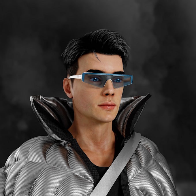 Design Realistic 3d Character Model Sculpt 3d Model Character Blender 3d Face By Esther208 