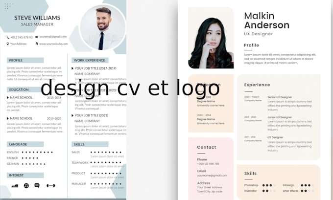 Design cv logo pro by Omarelkasmi | Fiverr