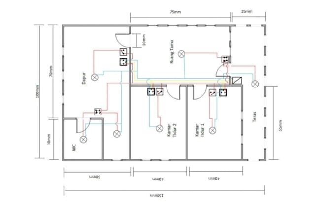 Make a drawing of your home installation by Yosuamongdong | Fiverr