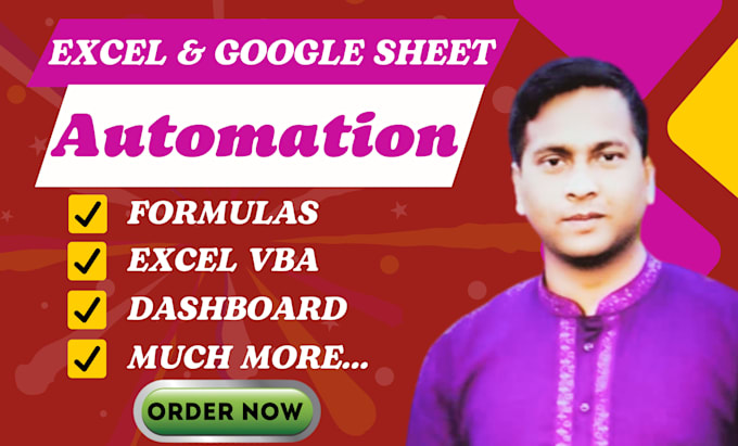 Do microsoft excel spreadsheet, google sheet, excel vba, dashboard, excel sheet by Excel_bird ...