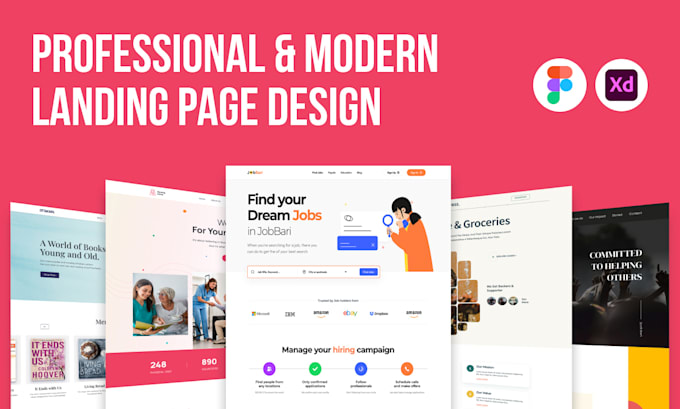 Do professional, modern landing page website ui by Limon_miah | Fiverr