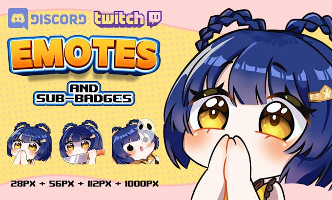 Make epic twitch emotes, pfp, stickers, panels in any game theme by ...