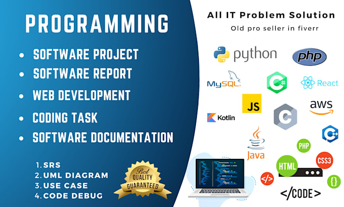 Do software projects, code, srs, report, uml diagrams and software ...