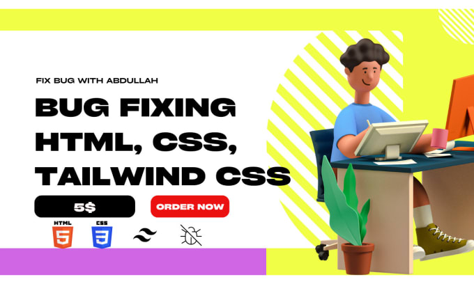 Fix, html, css, tailwind css, bugs in one two hours by Abdullaah250 ... Fix, html, css, tailwind css, bugs in one two hours by Abdullaah250 ...