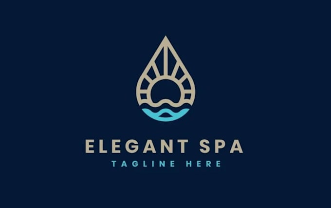 Make an amazing spa logo design with free vector file by Paulinedv | Fiverr