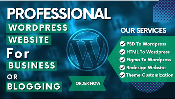 Be your responsive business or blogging wordpress website creator by Creator_wp | Fiverr