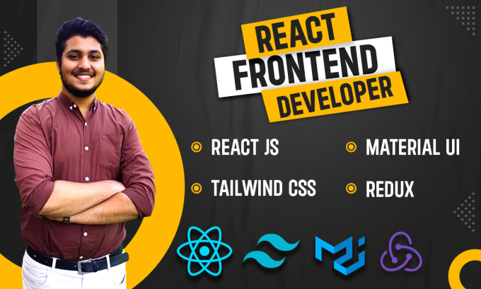 Build responsive react tailwind css and material ui front end design by ...
