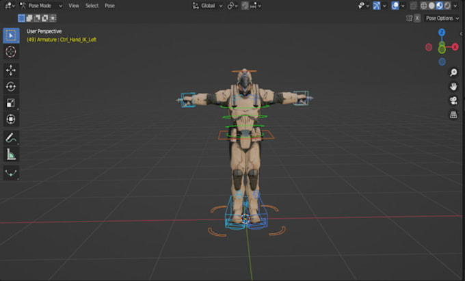 Rigging character 3d in blender, have basic animations by Ngthnh855 ...