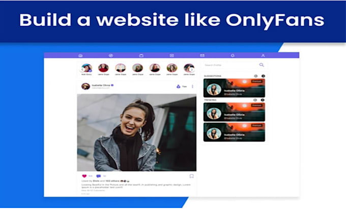 Create website like onlyfans, patreon for creators by Riadhasan11 | Fiverr