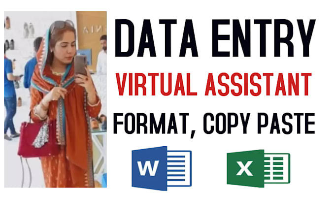 Be your virtual assistant for data entry, copy paste, formatting in excel, word by Rsaleem22 ...