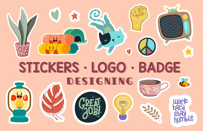 Design sticker, badge, patch, label and logo by Sairakhan978 | Fiverr