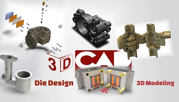 Create 3d design from drawing or hand sketch 3d printable design i die ...