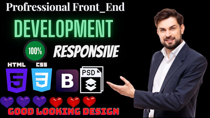 Work Frontend Developer Psd To Html Css Bootstrap Javascript By