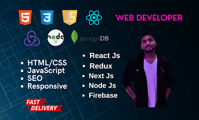 Develop responsive react js, next js web app by Suraj_poddar | Fiverr