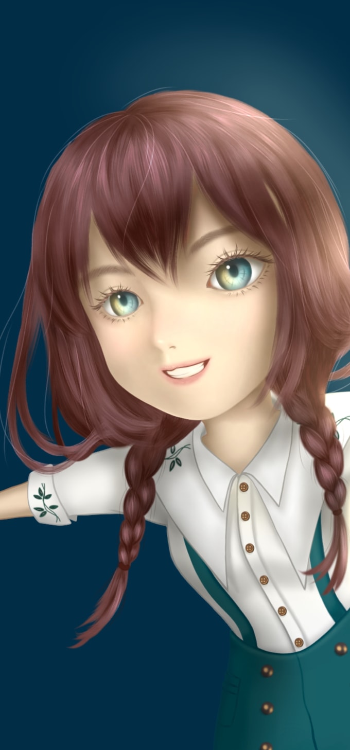 Draw semi realism chibi of the character you want by Fluffy_mee | Fiverr