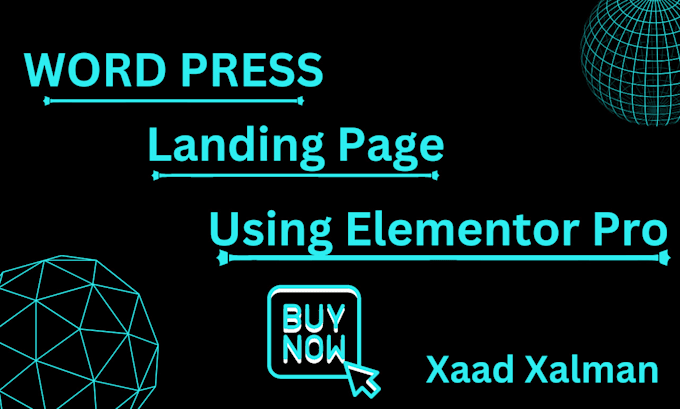 Create a wordpress landing page using elementor pro by Xaadxalman | Fiverr