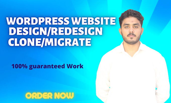 Design, redesign clone and migrate any wordpress website with elementor pro by Designer_aftab8 ...