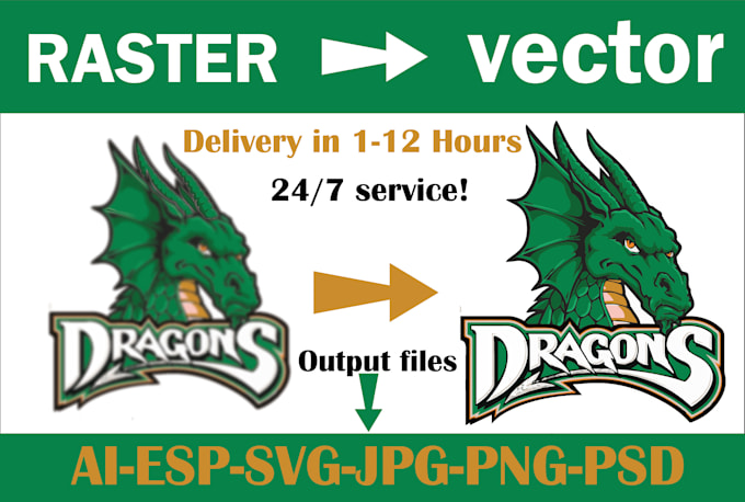 Redo resize edit redraw logo into transparent vector conversion by ...