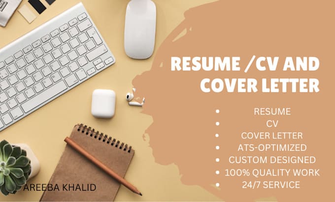 Provide professional resume cv and cover letter by Areeba_00_k | Fiverr