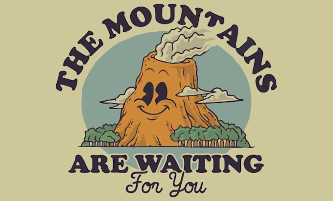Create vintage retro cartoon character mascot illustration by ...