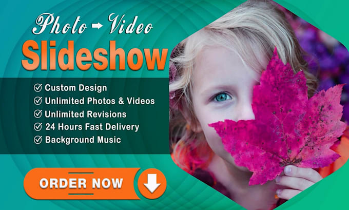Make stunning photo slideshow video in 24 hours by Amitlive | Fiverr