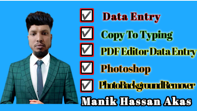 Data entry typing pdf conversion microsoft word and excel by Sumon_h | Fiverr