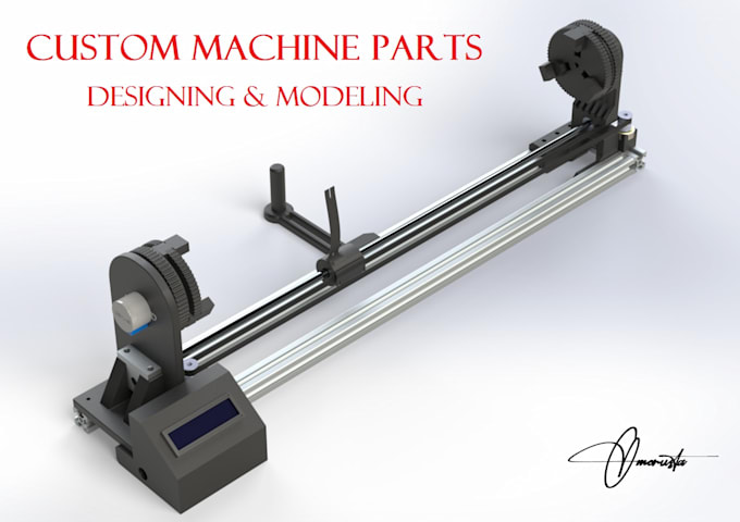 Design and model 3d machine parts by Omer_karaoglu | Fiverr