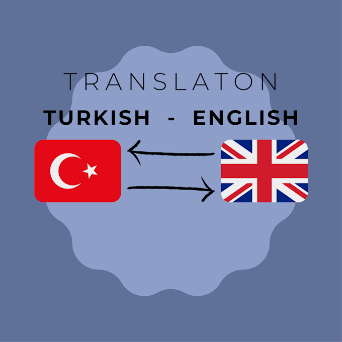Translate english to turkish or turkish to english by Taha_burak | Fiverr