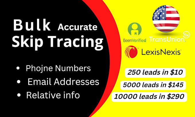 Do bulk skip tracing, get accurate skip tracing with the best skip ... Do bulk skip tracing, get accurate skip tracing with the best skip ...
