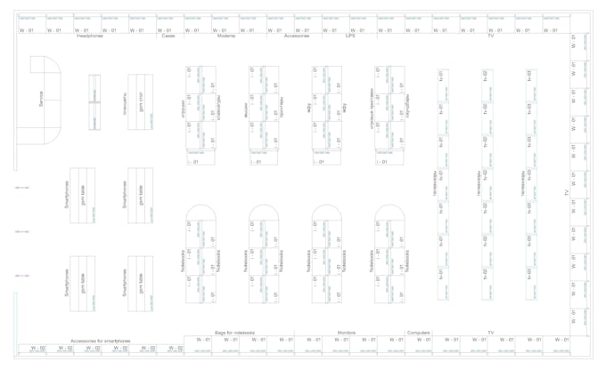Make layout or planogram or floor plan of stores by Ieroglif | Fiverr
