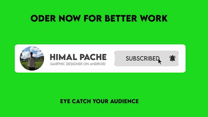 Create subscribe bottom animation by Himalpachema581 | Fiverr
