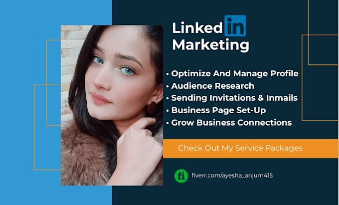 Do linkedin marketing and grow connection for you by Ayesha_anjum415 | Fiverr
