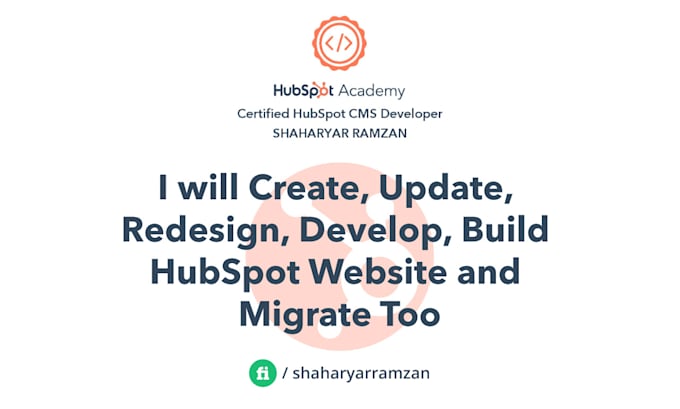 Create, update, redesign, develop, build hubspot website and migrate ...