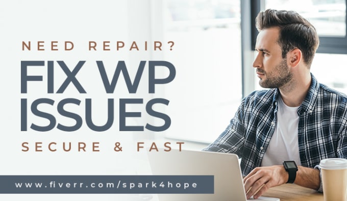 Fix Your Wordpress Website Issues And Errors By Spark4hope Fiverr