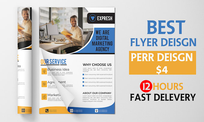 Create a wonderful flyer design within 12 hour by Designerliton | Fiverr