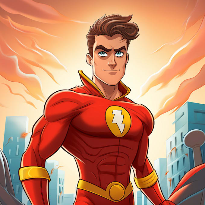 Design you into unique superhero cartoon comic character by Qixokey ...